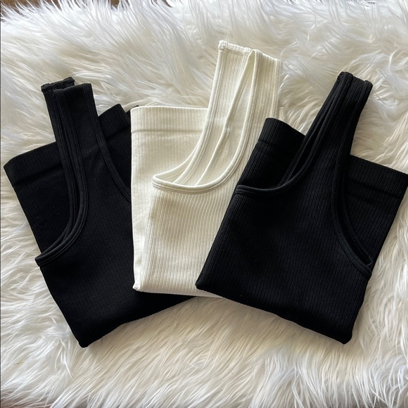 a new day | Tops | 3 Ribbed Tank Tops | Poshmark